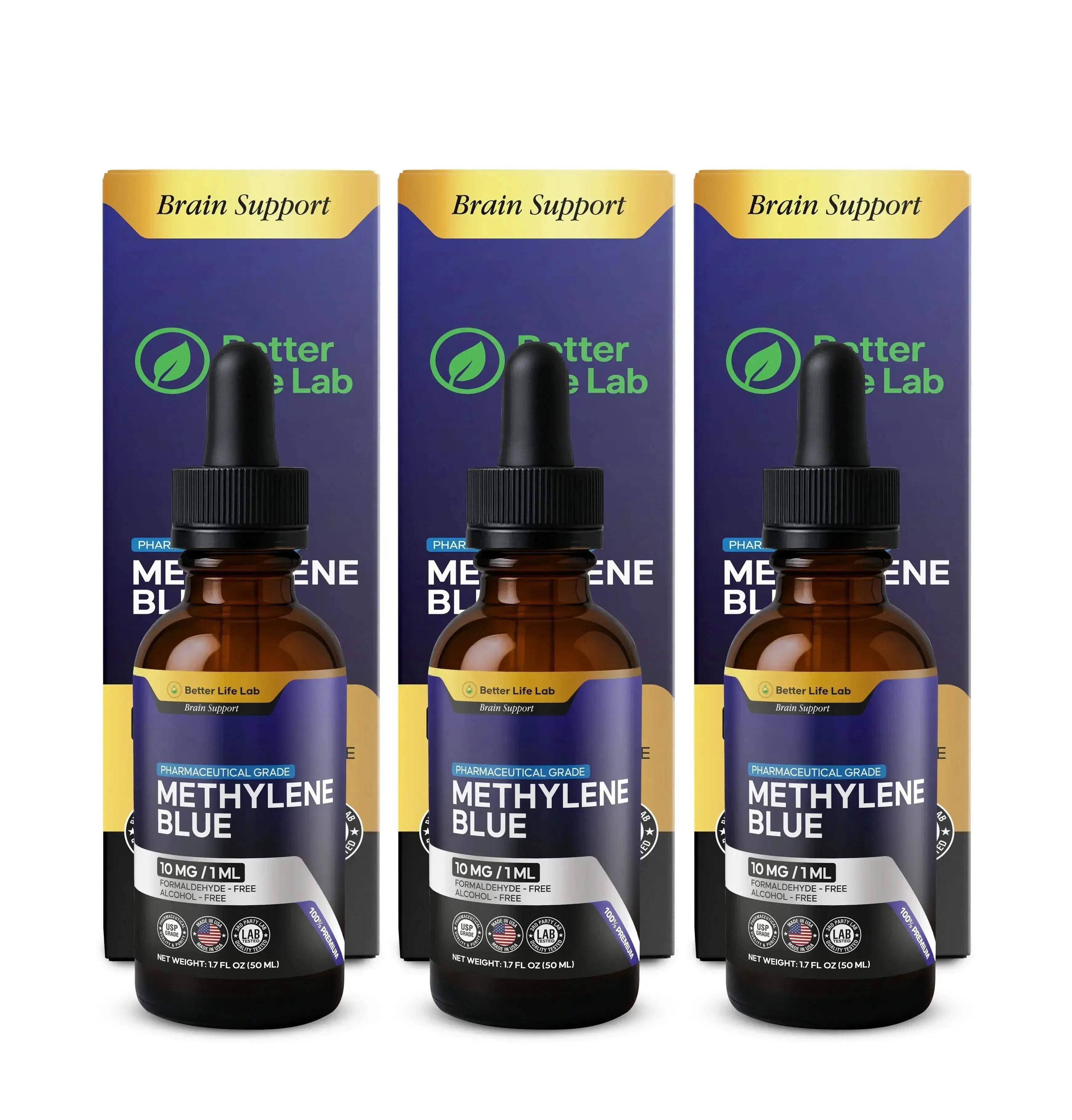 Pharma-Grade Methylene Blue Supplement, Supports Brain Function, Energy ...
