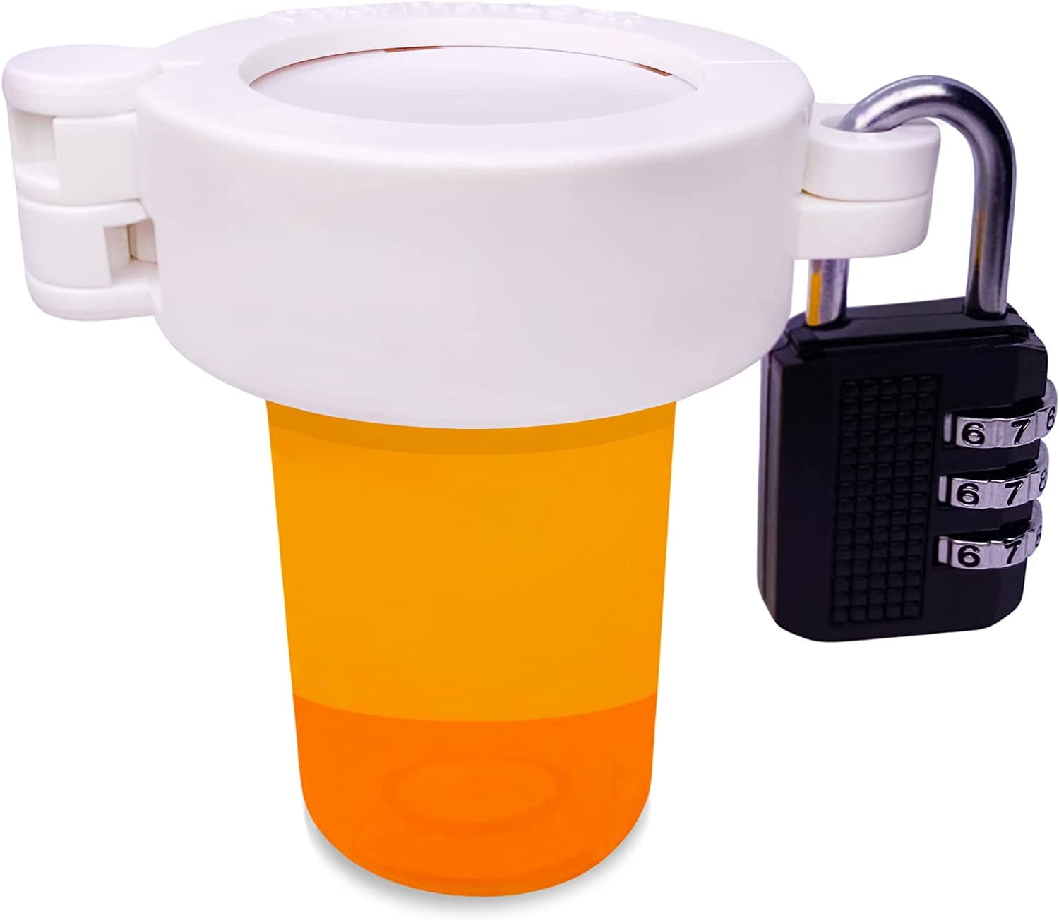 Pharma-Lock Pill Bottle Locking Cap for CVS Pharmacy Pill Bottles, Fits ...