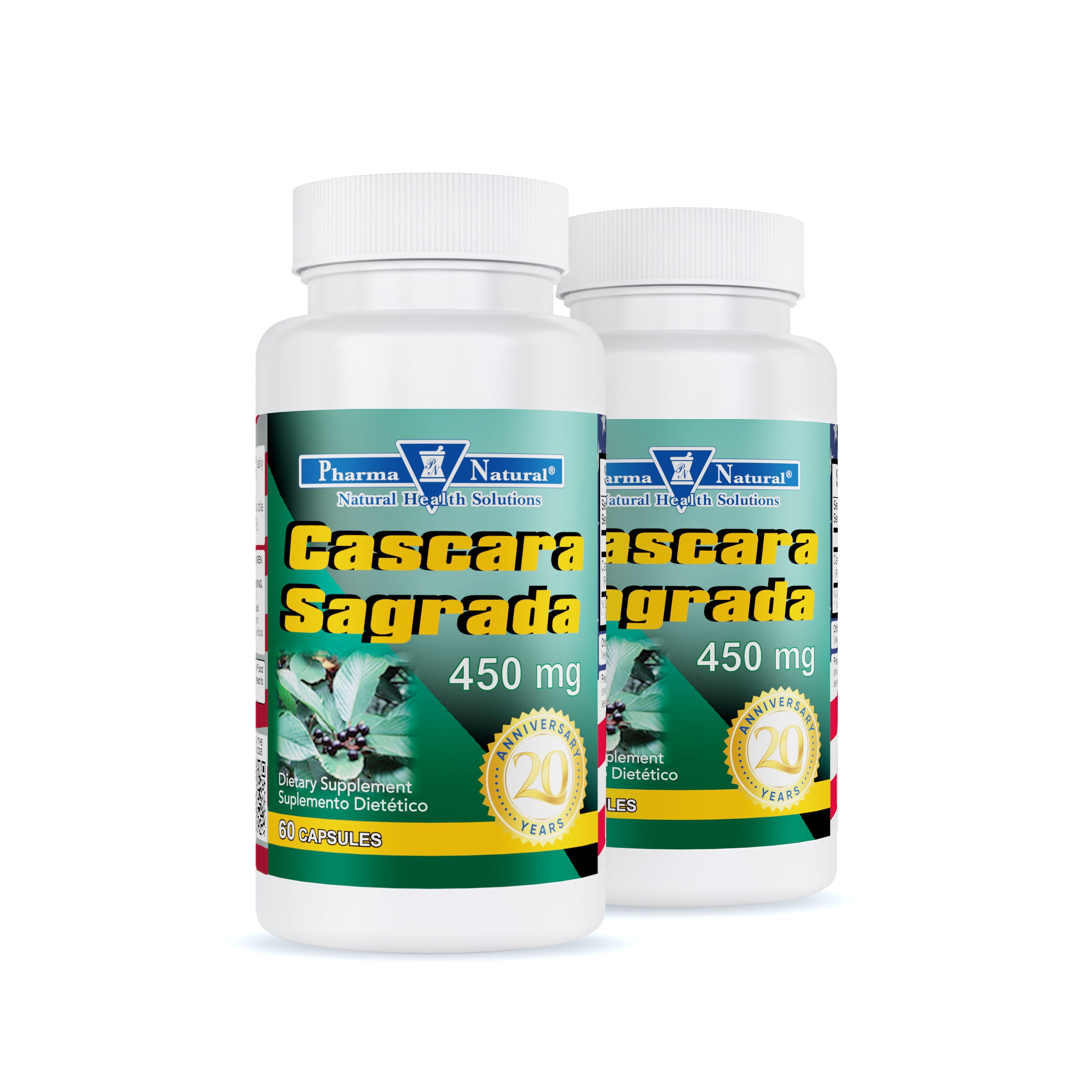 Pharma Natural Cascara Sagrada-Ocassional Constipation Relief - 450 mg ...