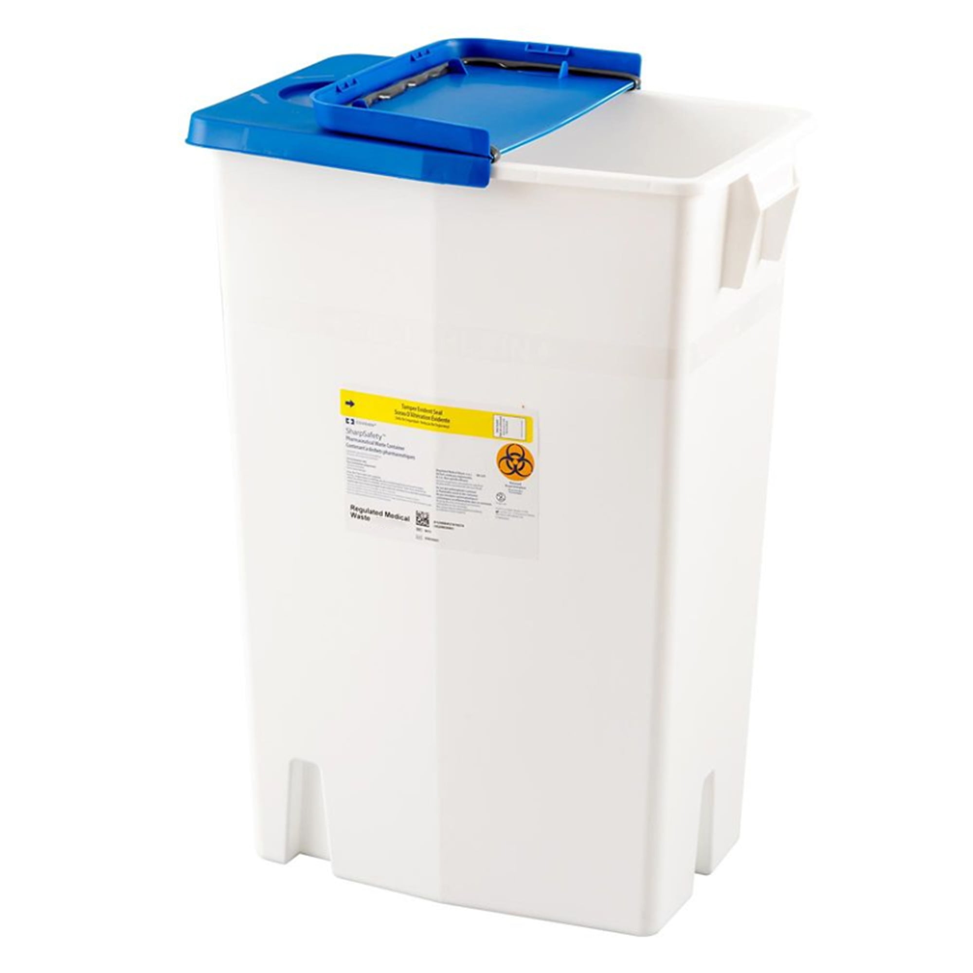 PharmaSafety Pharmaceutical Waste Container 18 gal. Vertical Entry Case ...