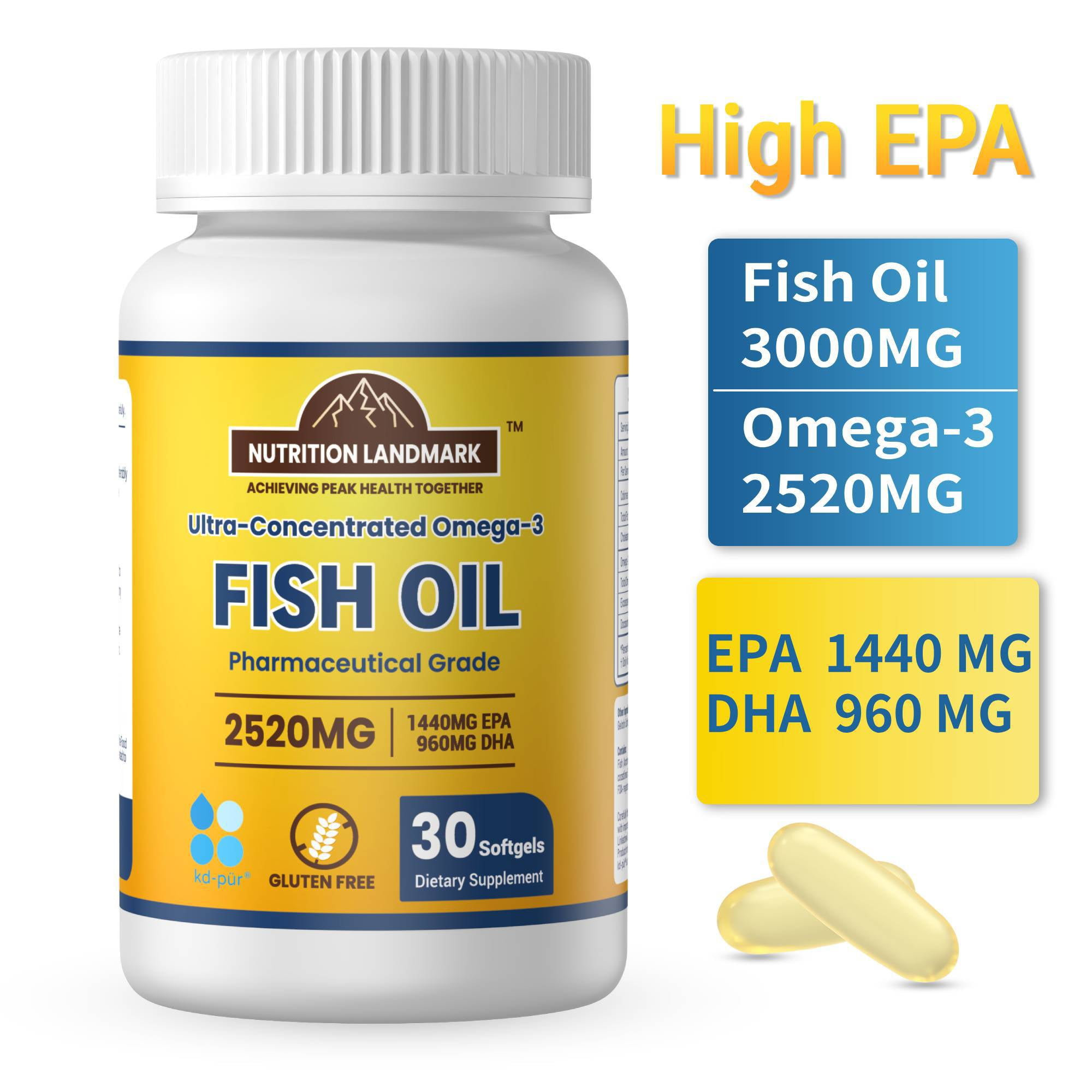 Pharmaceutical-grade Fish Oil Omega 3 Supplyment High EPA Fish Oil ...