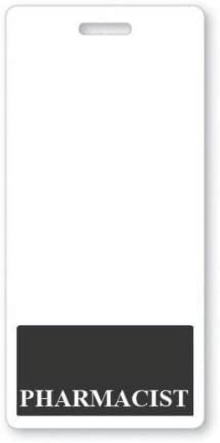 Pharmacist Badge Buddy - Heavy Duty Vertical Badge Buddies for ...