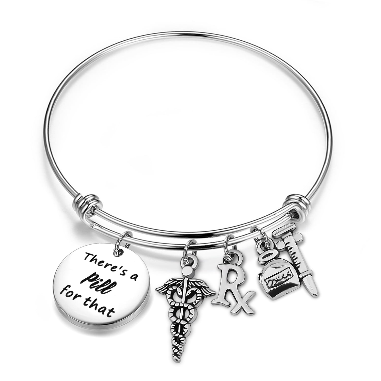 Pharmacist Bangle There's a pill for that Bracelet Pharmacy Tech Gift ...