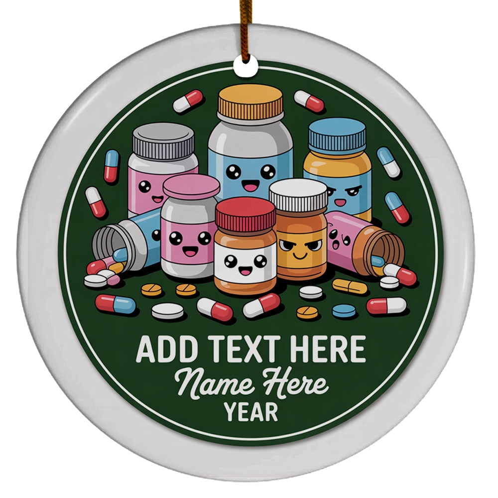 Pharmacist Christmas Ornaments 2025, Drug Christmas Ornament Gift for ...