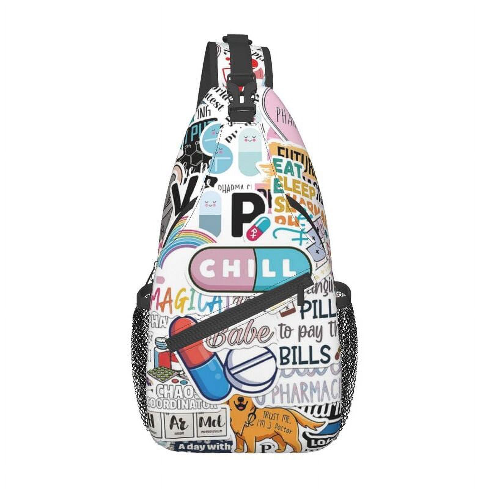 Pharmacist Doctor Nursing Coworker Gift Sling Chest Bag Medical Nurse ...