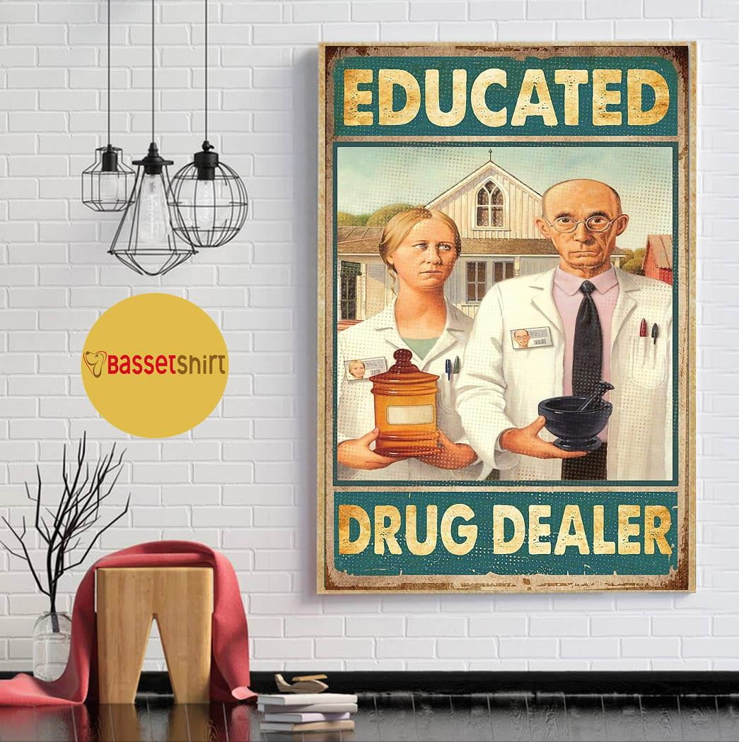 Pharmacist couple educated drug dealer vertical poster 11 x 17 Inch ...