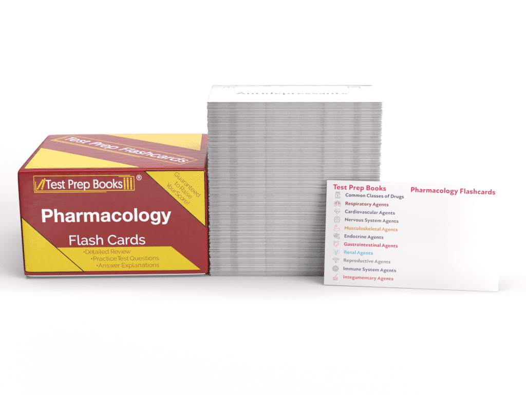 Test Prep Books' Pharmacology Flash Cards: Exam Guide for Nursing and ...