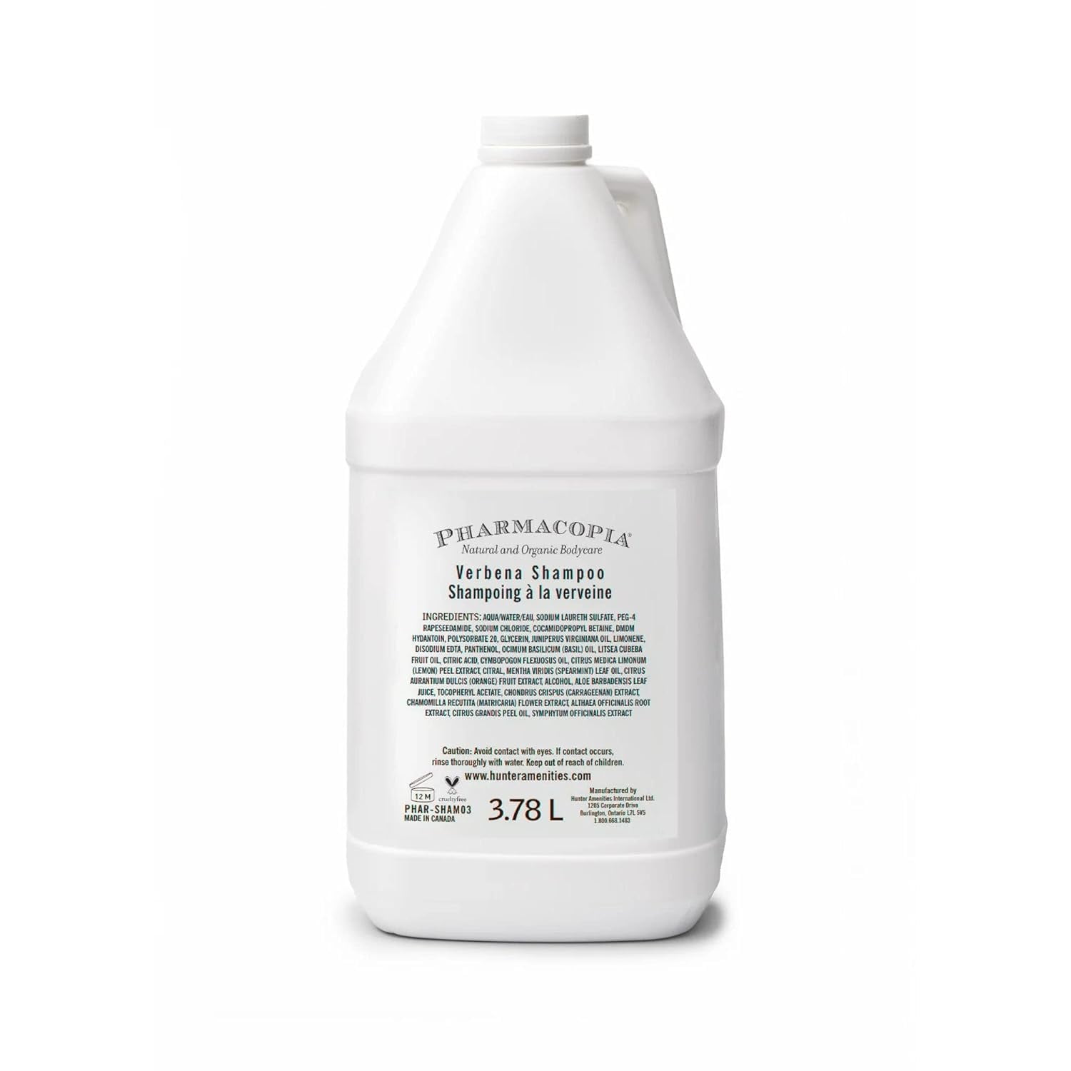 Pharmacopia Verbena Shampoo, Natural & Organic, Vegan & Cruelty-Free ...