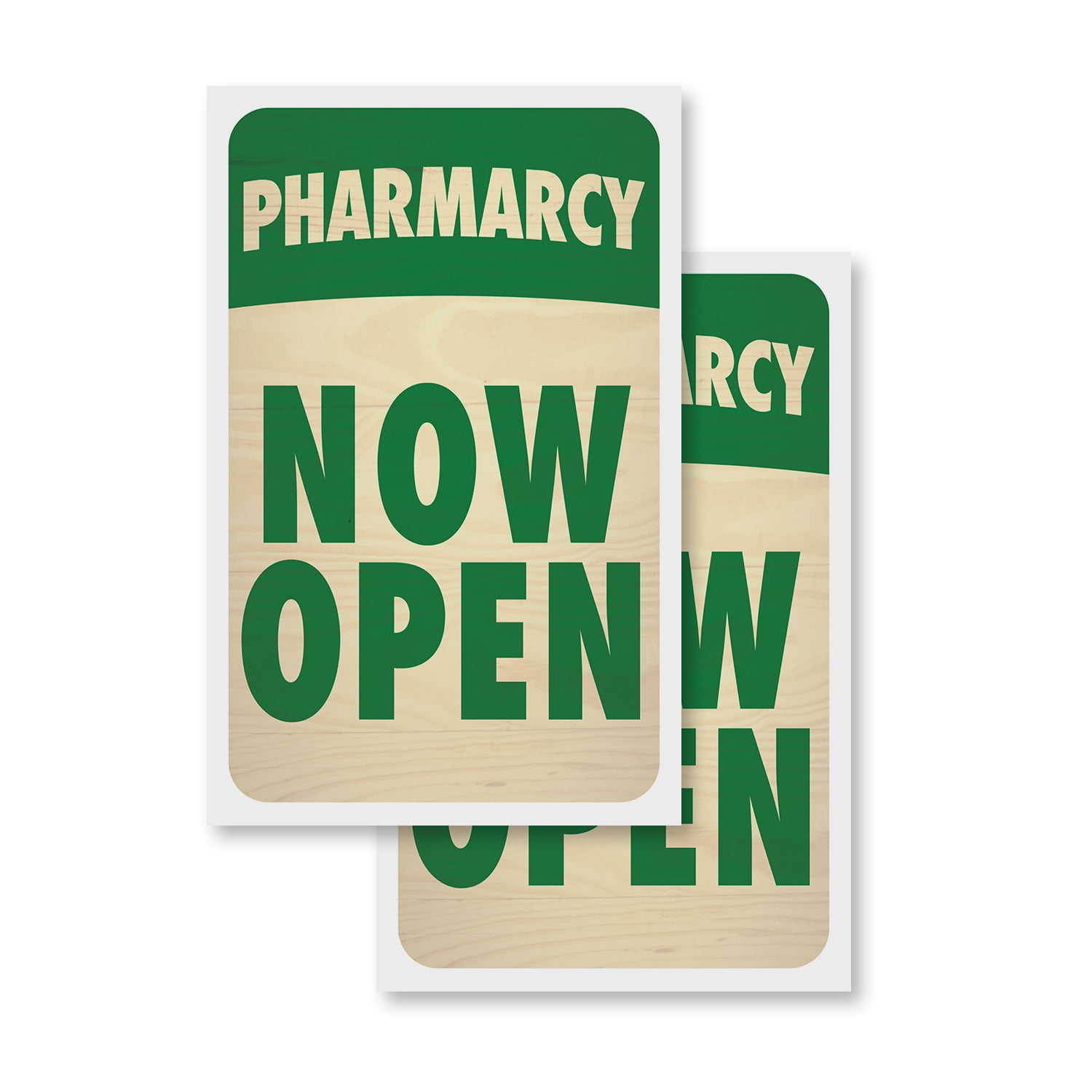 Pharmacy (2-PACK) 24" x 36" Vinyl Decals | Sign Insert Peel & Stick ...