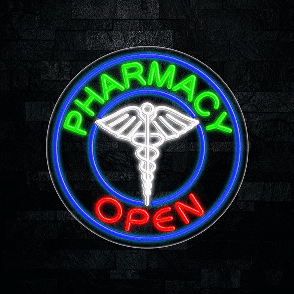 Pharmacy LED Neon Sign 26"L x 26"H #31334 - Walmart.com