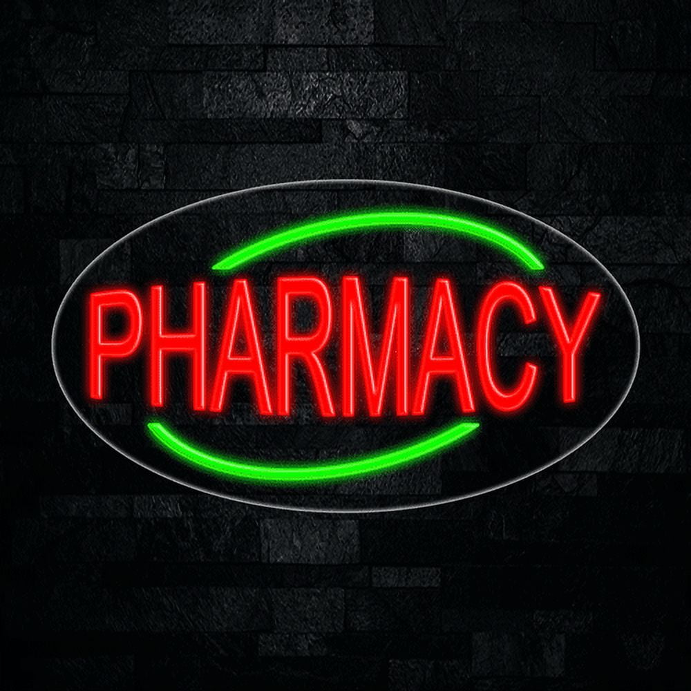 Pharmacy LED Neon Sign 28"L x 16"H #34270 - Walmart.com