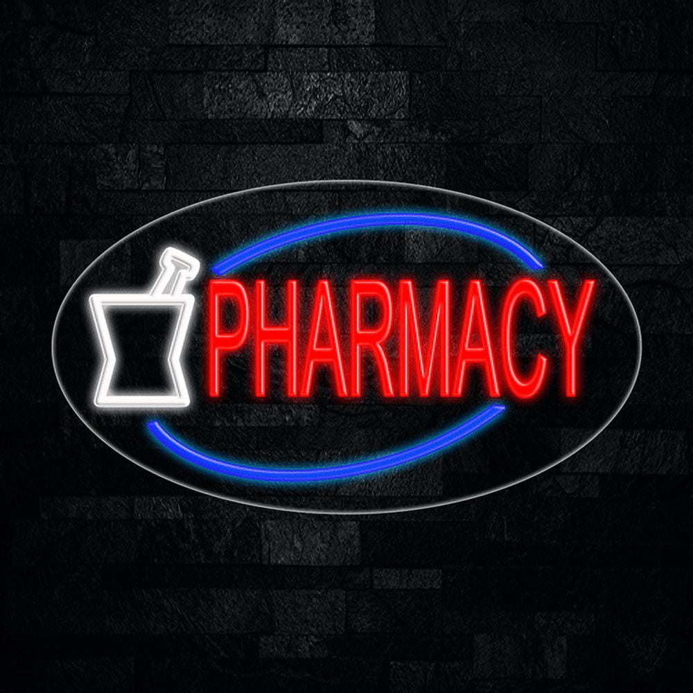 Pharmacy LED Neon Sign 28"L x 16"H #34364 - Walmart.com