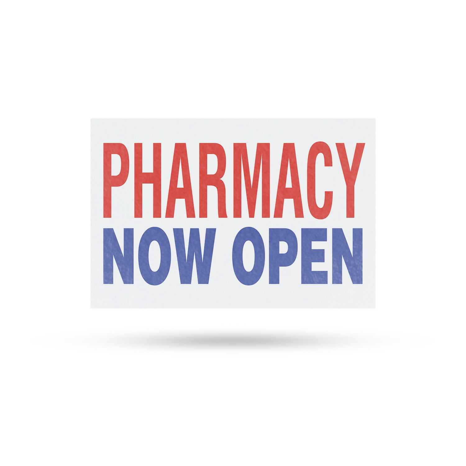 Pharmacy Now Open Vinyl Decal 24 Inch x 36 Inch Weatherproof Heavy-Duty Adhesive Backing | Grand ...