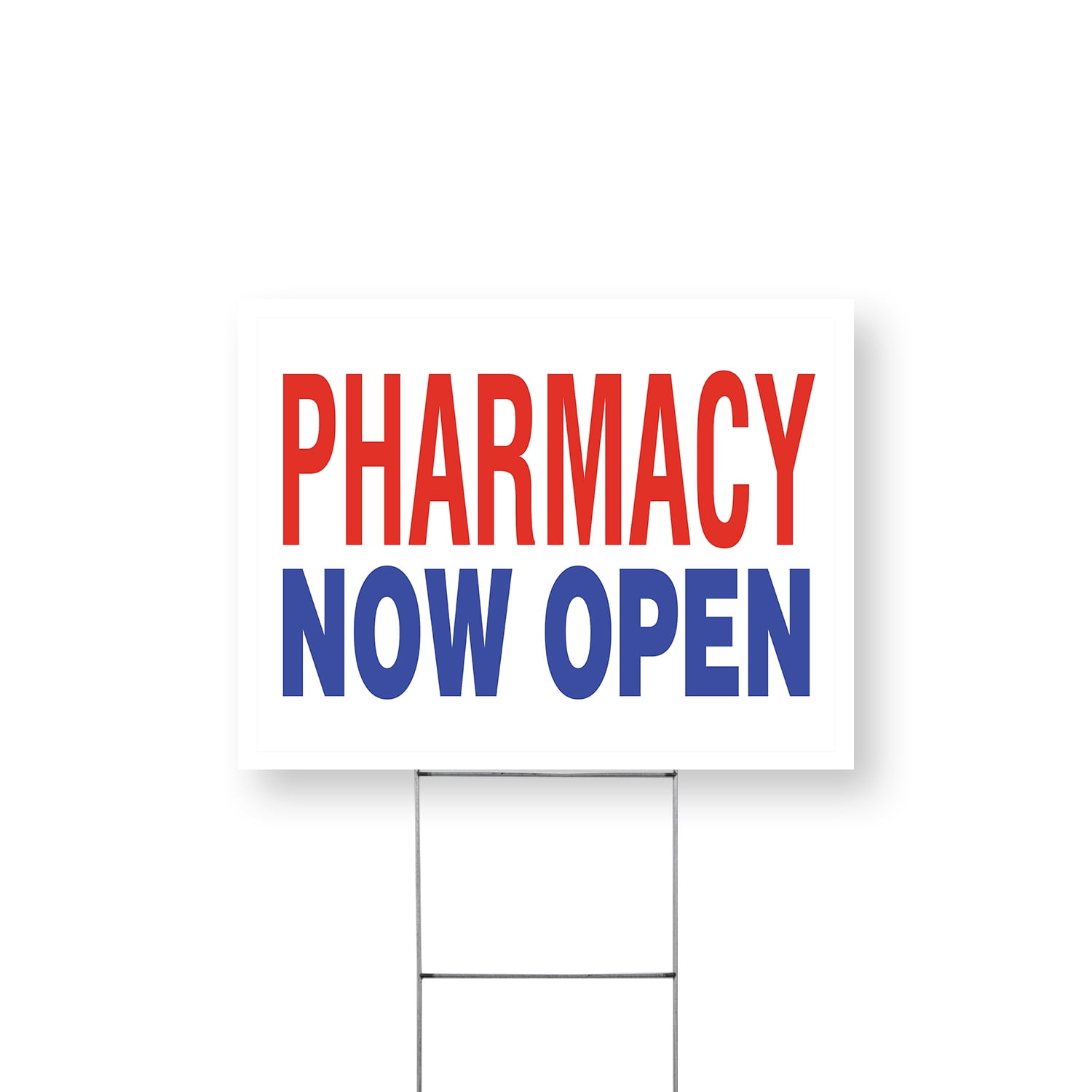 Pharmacy Now Open Yard Sign 12 Inch x 16 Inch Double Sided Weatherproof ...