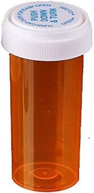 Pharmacy Prescription Vials, Amber Child Resistant Medicine Bottle, 40 ...