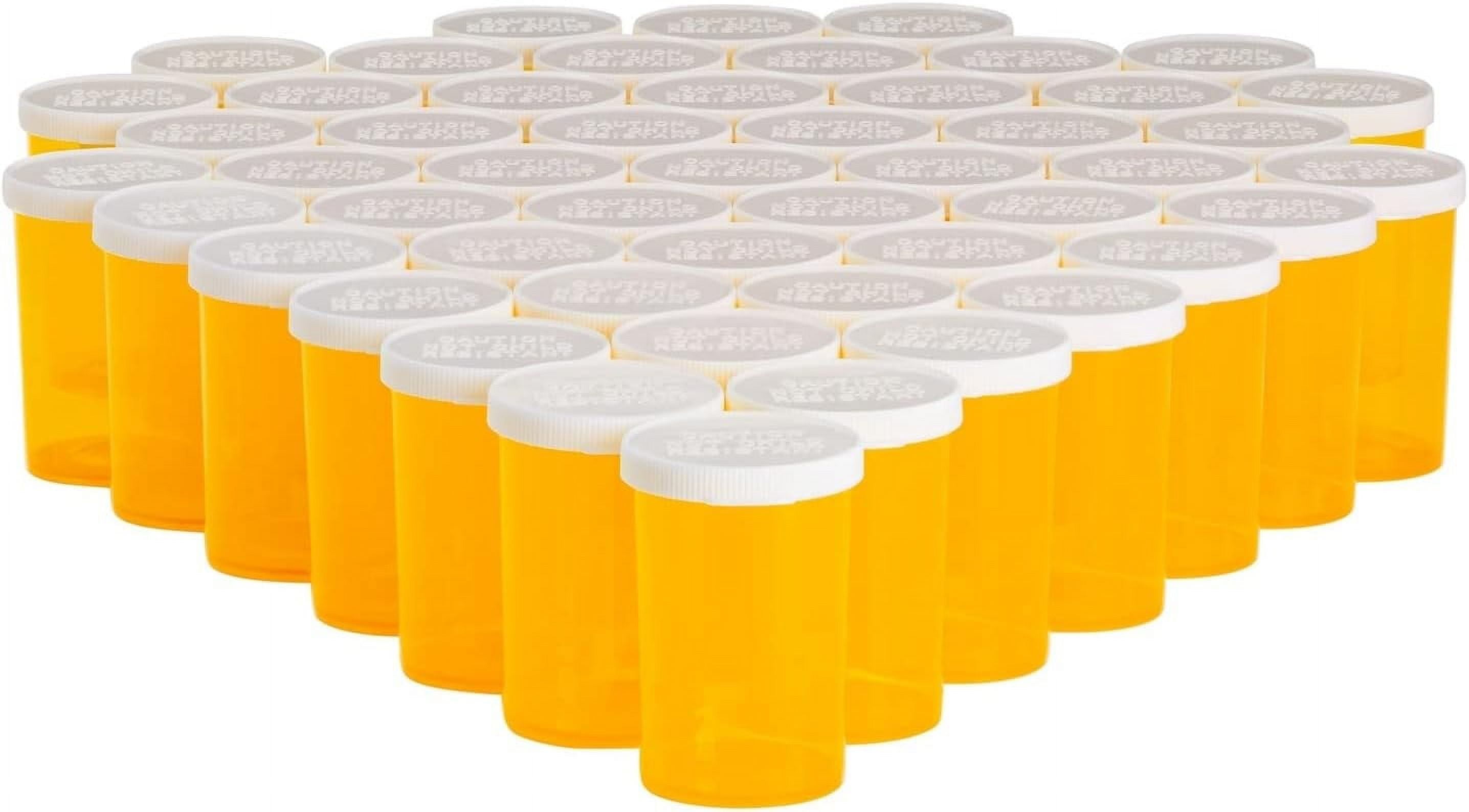 Pharmacy Prescription Vials, Amber Medicine Bottle, 30 Dram Snap Caps ...