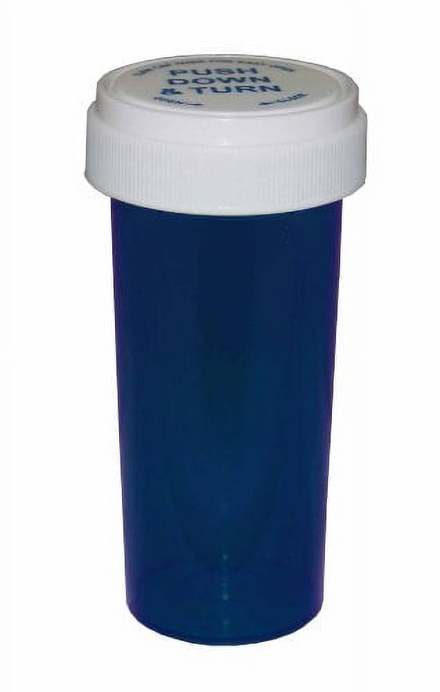 Pharmacy Prescription Vials, Blue Child Resistant Medicine Bottle, 13 ...