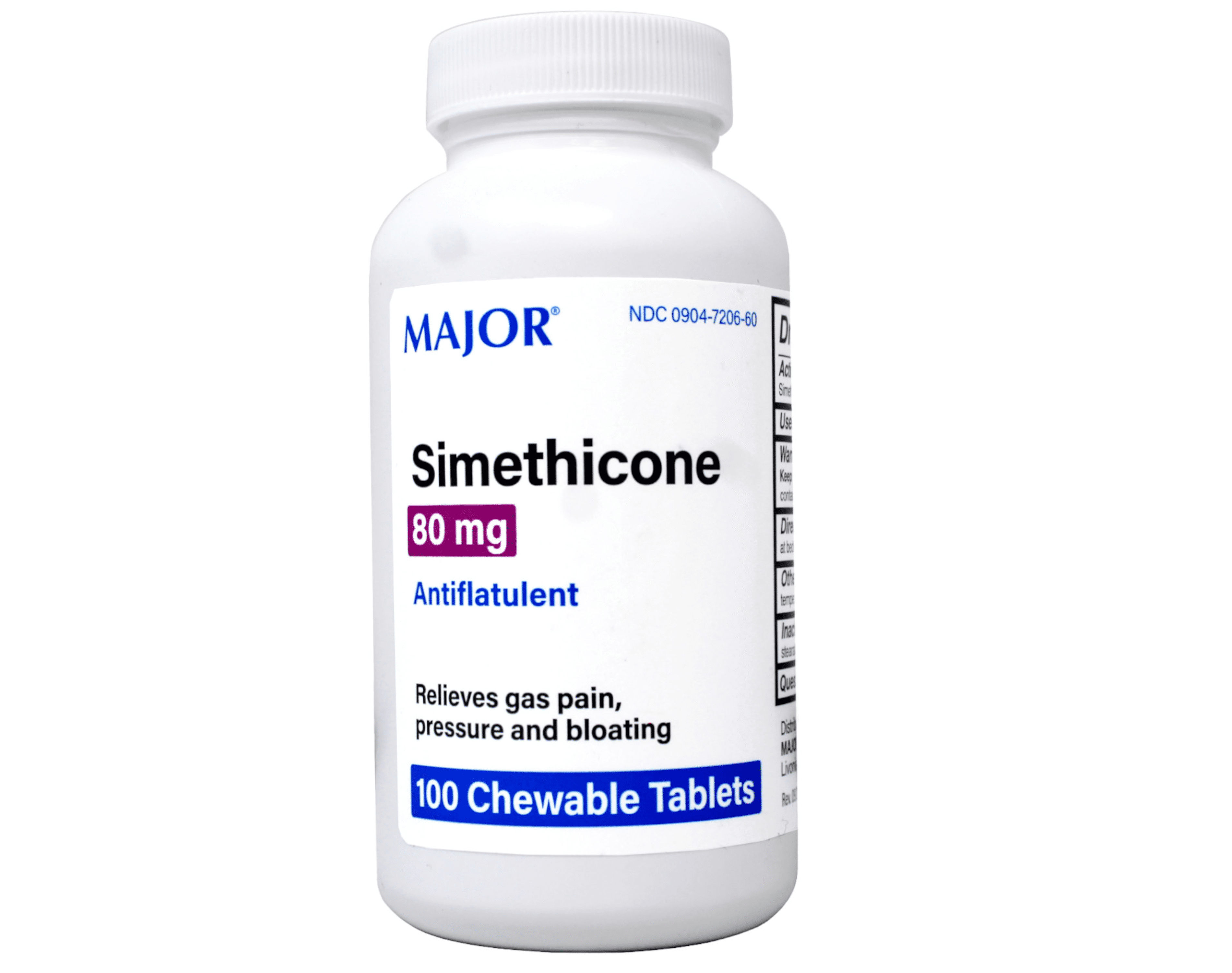 Major Simethicone Gas Relief 80 mg - Anti Flatulence, Bloating and Gas ...