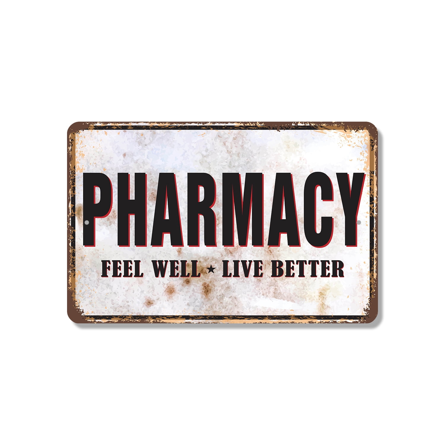 Pharmacy Street 8 Inch x 12 Inch Novelty Plastic Sign Remedies Right ...