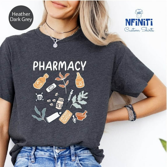 Pharmacy Student T-Shirt, Medicine Injector Design All Size S-5Xl ...