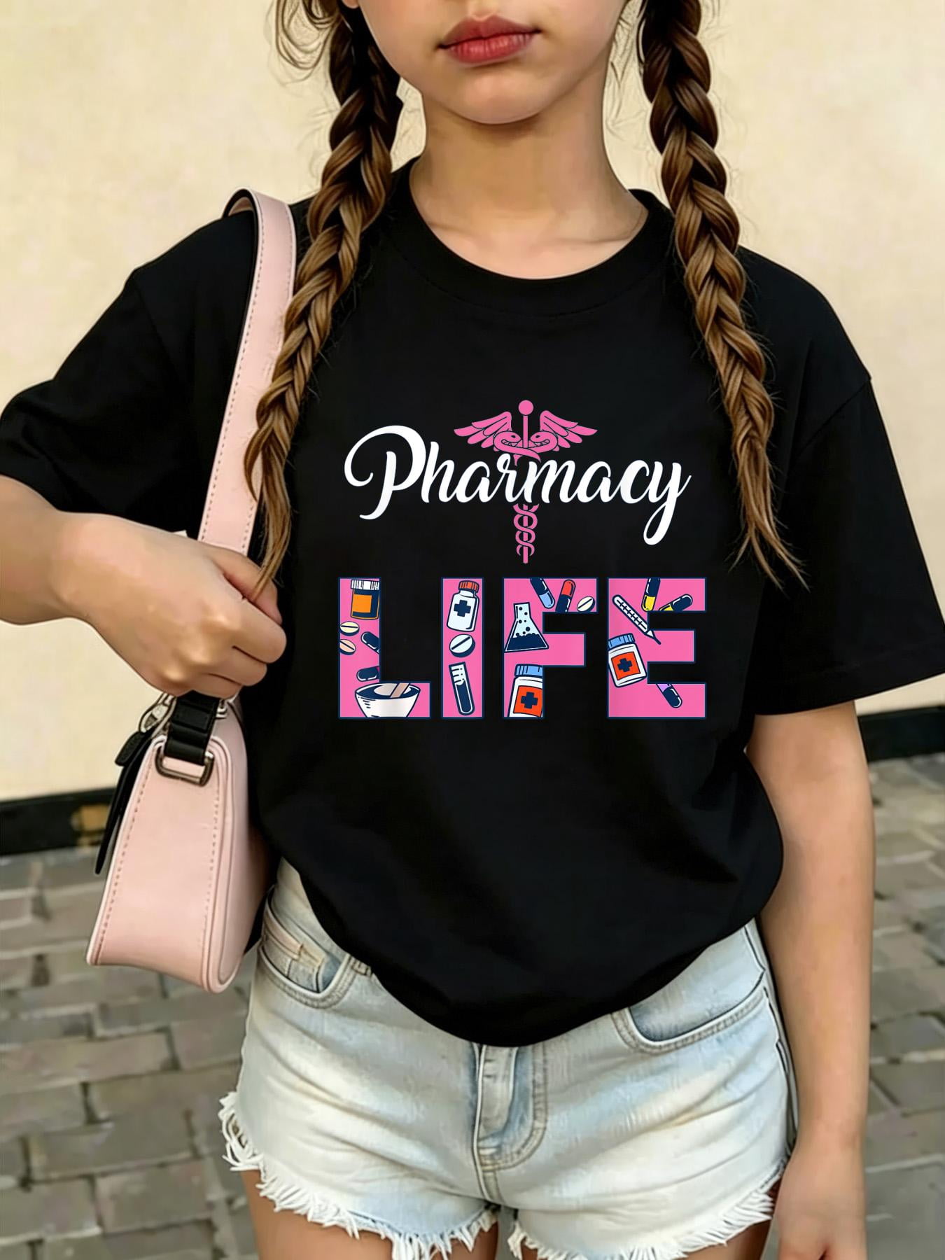 Pharmacy Tech Gift Shirt Pharmacists Medical Student Tee Kids T-Shirt ...