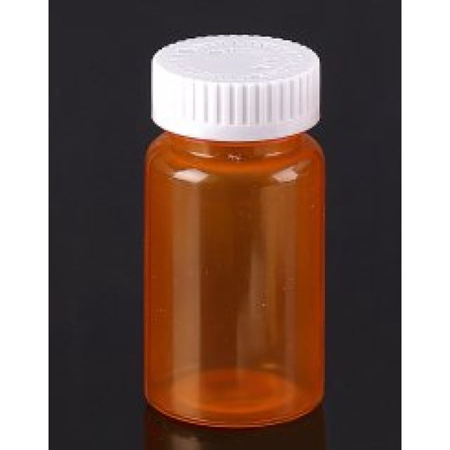 Pharmacy Vials 50 Dram - Amber (Pack of 6 ) Twist Pro Medicine Bottle ...