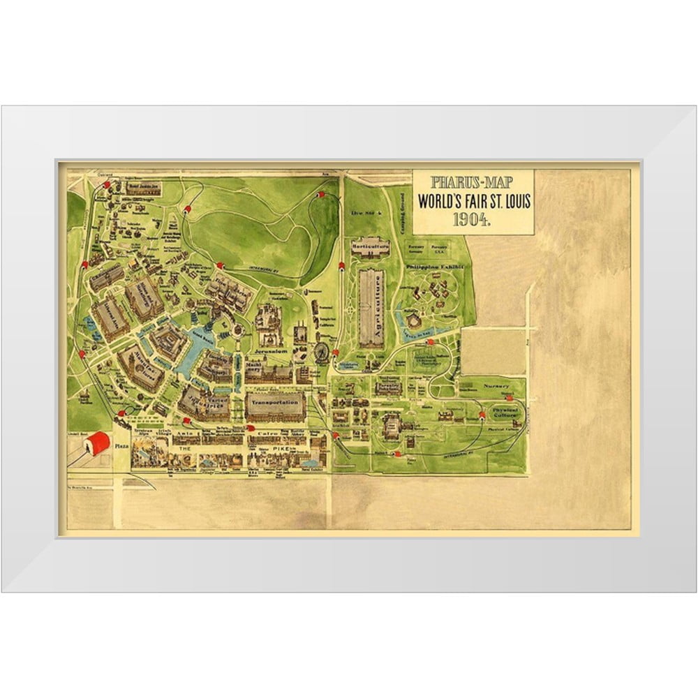 Pharus 18x13 White Modern Wood Framed Museum Art Print Titled - St ...