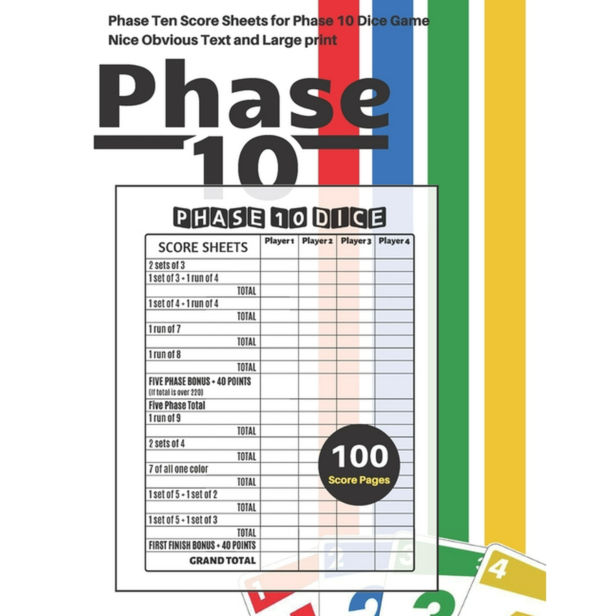 Phase 10 Score Sheet