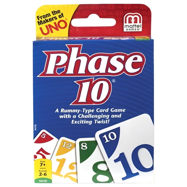 Phase 10 Card Game for Kids - Exciting Playing Deck with Ten Varied ...