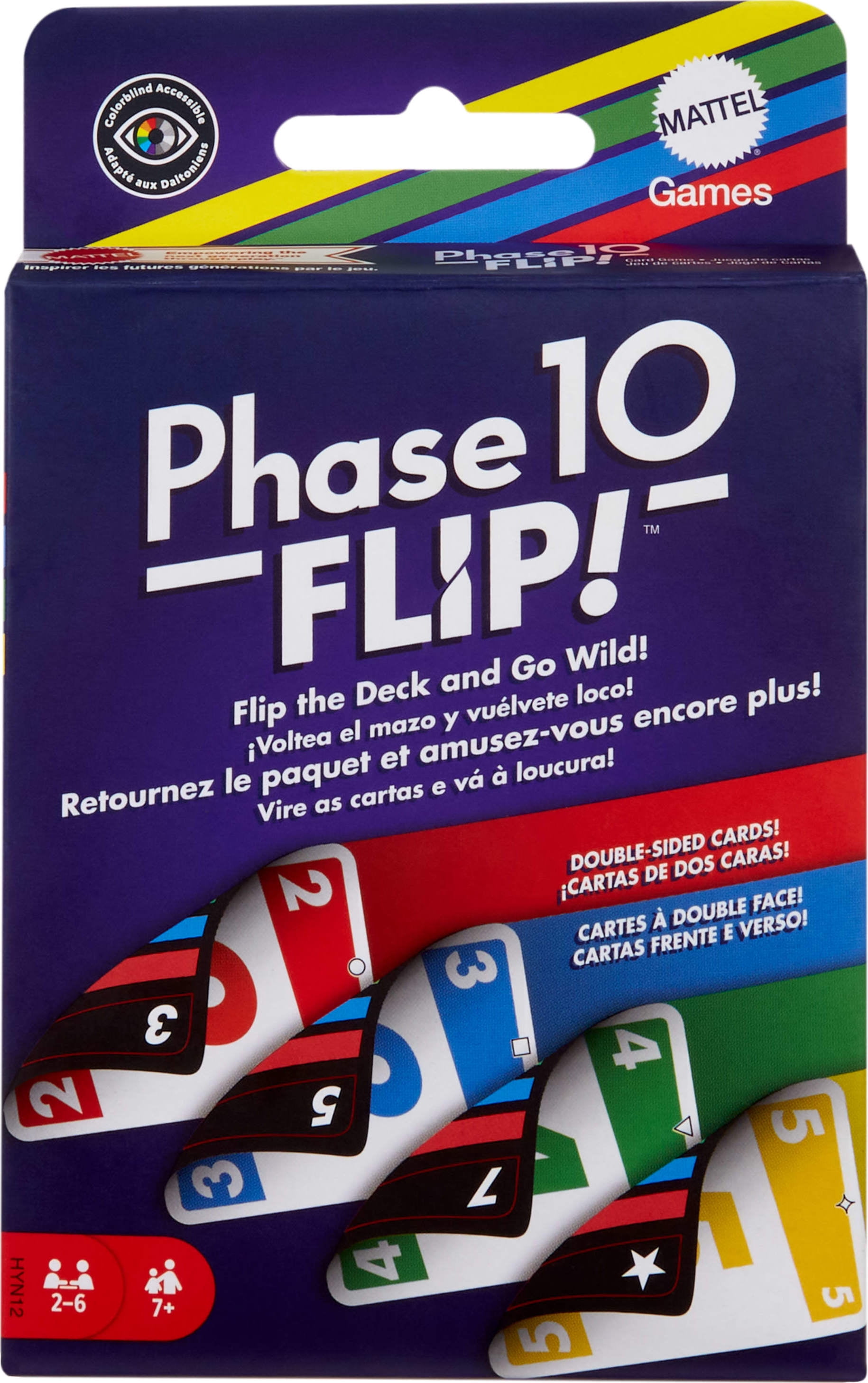 Phase 10, Flip Card Game, Classic Family Card Game with Double-Sided ...