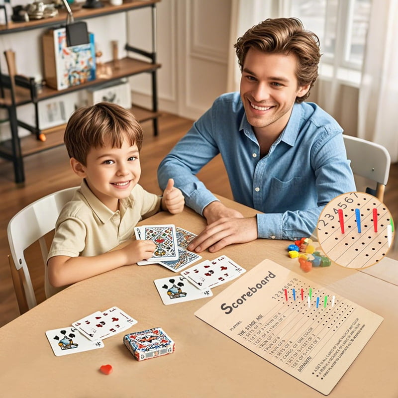 Phase 10 Score Board, 2025 New Wooden Phase 10 Scoreboard and Round ...