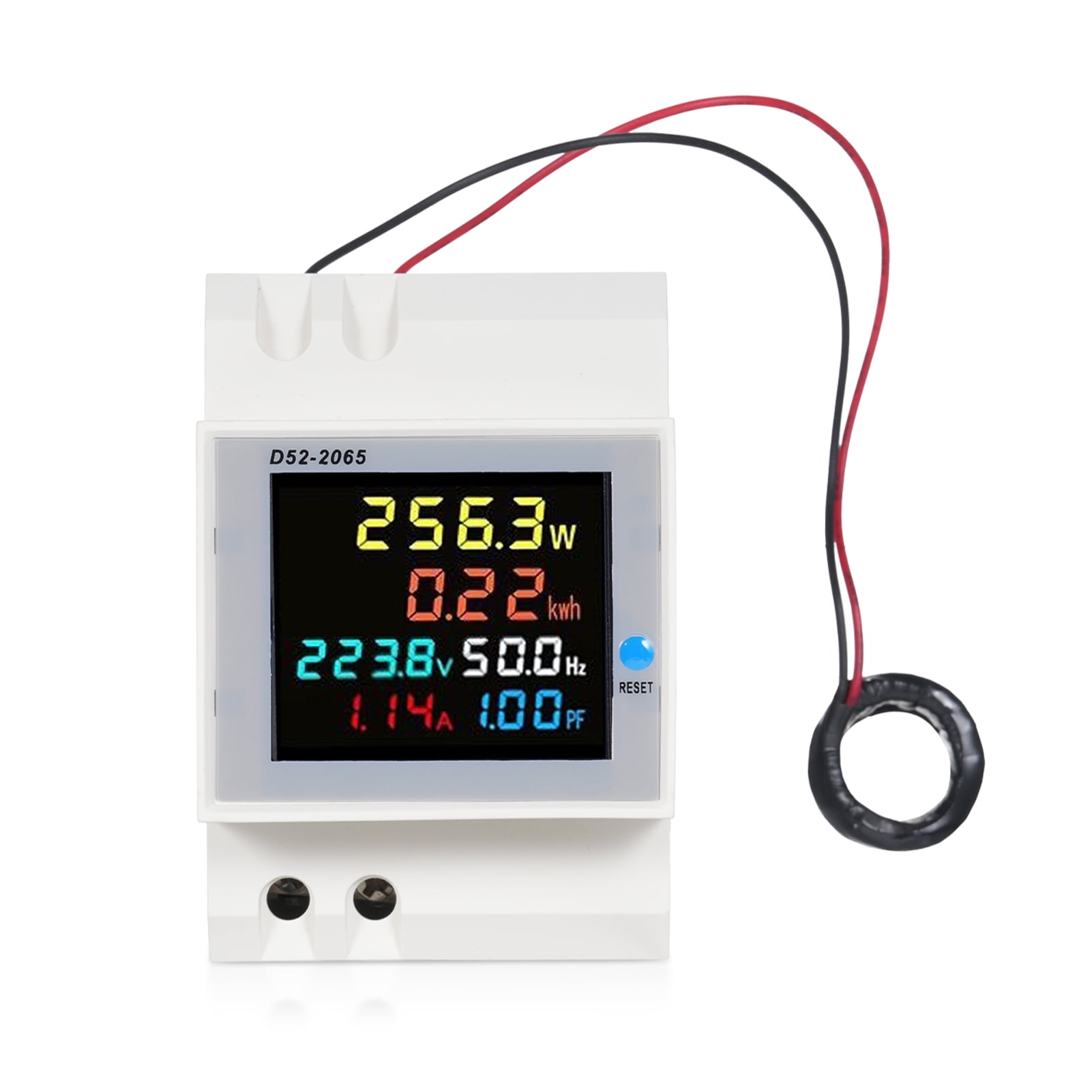 Phase 6 In 1 Digital Single Phase Energy Meter Tester Din Rail AC ...