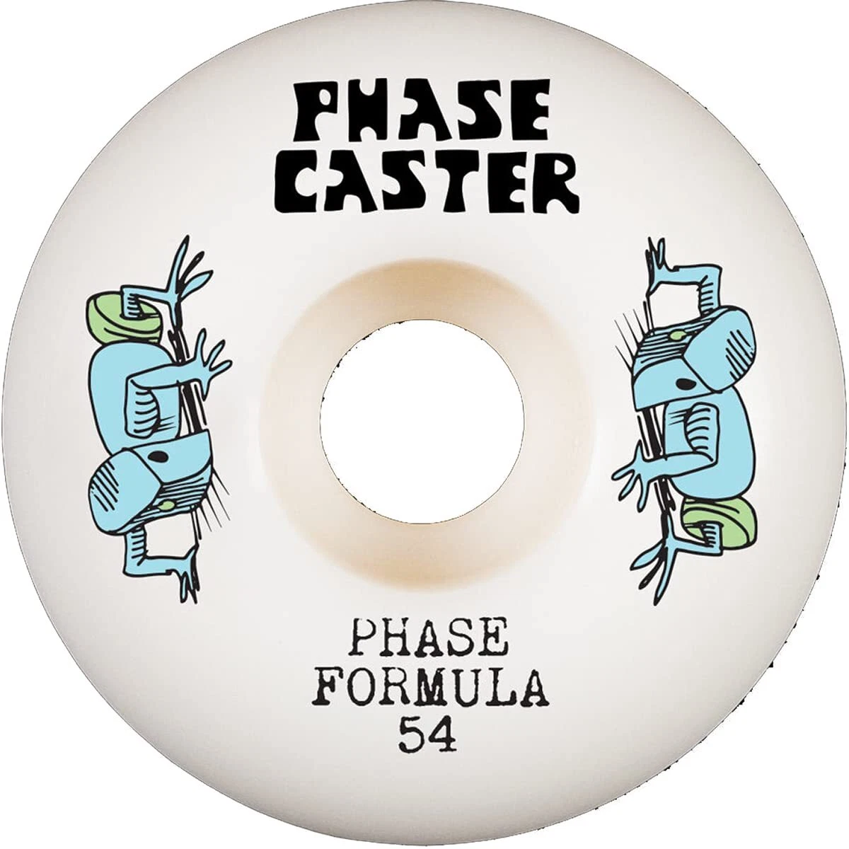 Phasecaster Clone 54mm 99a White Skateboard Wheels (Set of 4) - Walmart.com