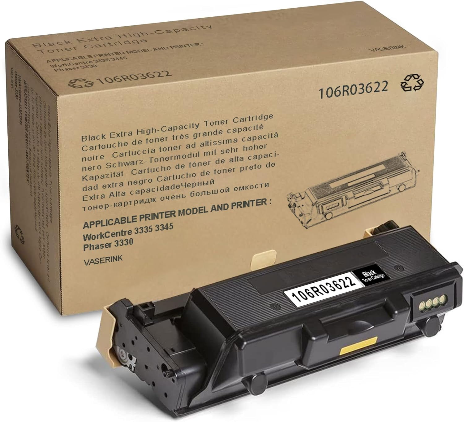 Phaser 3330 Black High Capacity Toner Cartridge 106R03622 (1-Pack ...