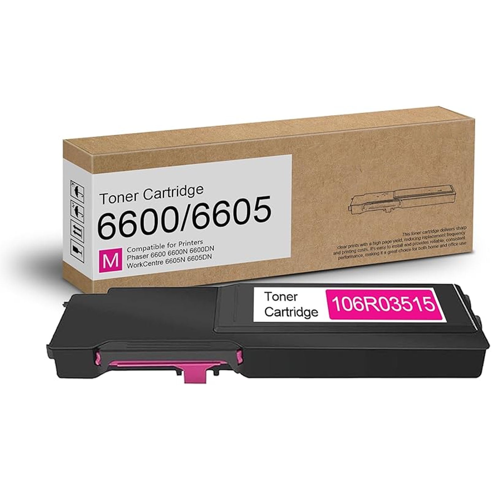 Phaser 6600/WorkCentre 6605 High Capacity Toner (4 Pack BK/C/M/Y) - 106R02228 106R02225 ...