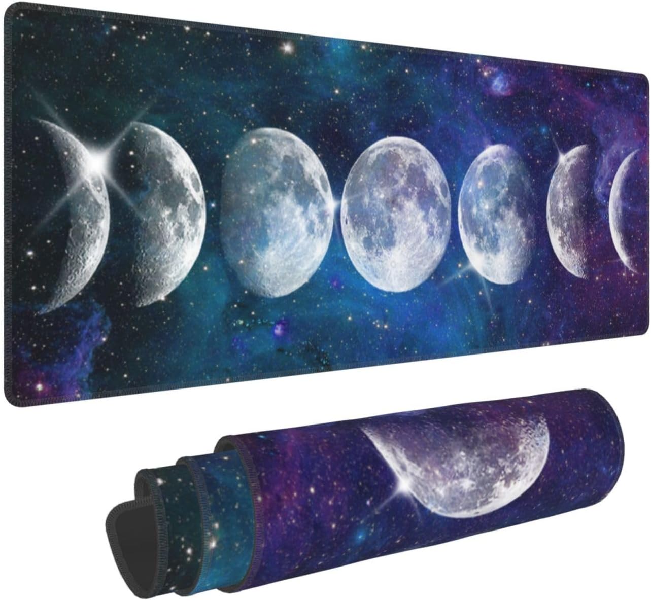 Phases of Moon Blue Purple Blue Pink Galaxy Stars Deep Universe Space ...