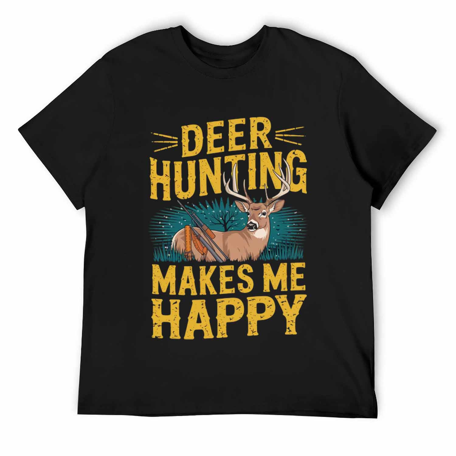 Phases Of The Deer Hunting Makes Me Happytshirt design dog Mystical Zen ...