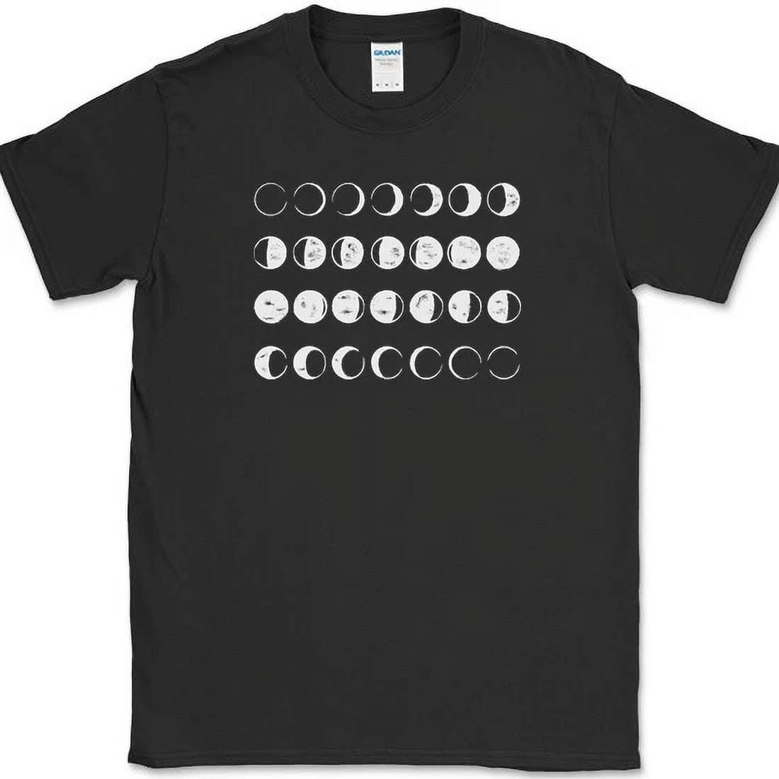Phases Of The Moon T-Shirt Astrological Lunar Effect Trendy Eclipse Tee ...