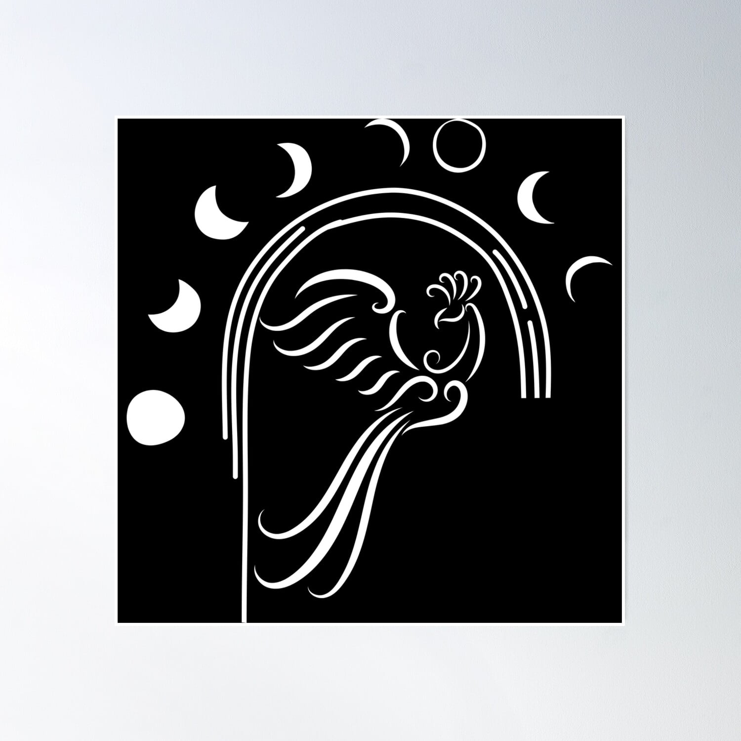 Phases Of The Phoenix Poster Wall Art, Modern Wall Decor, 24x24 ...