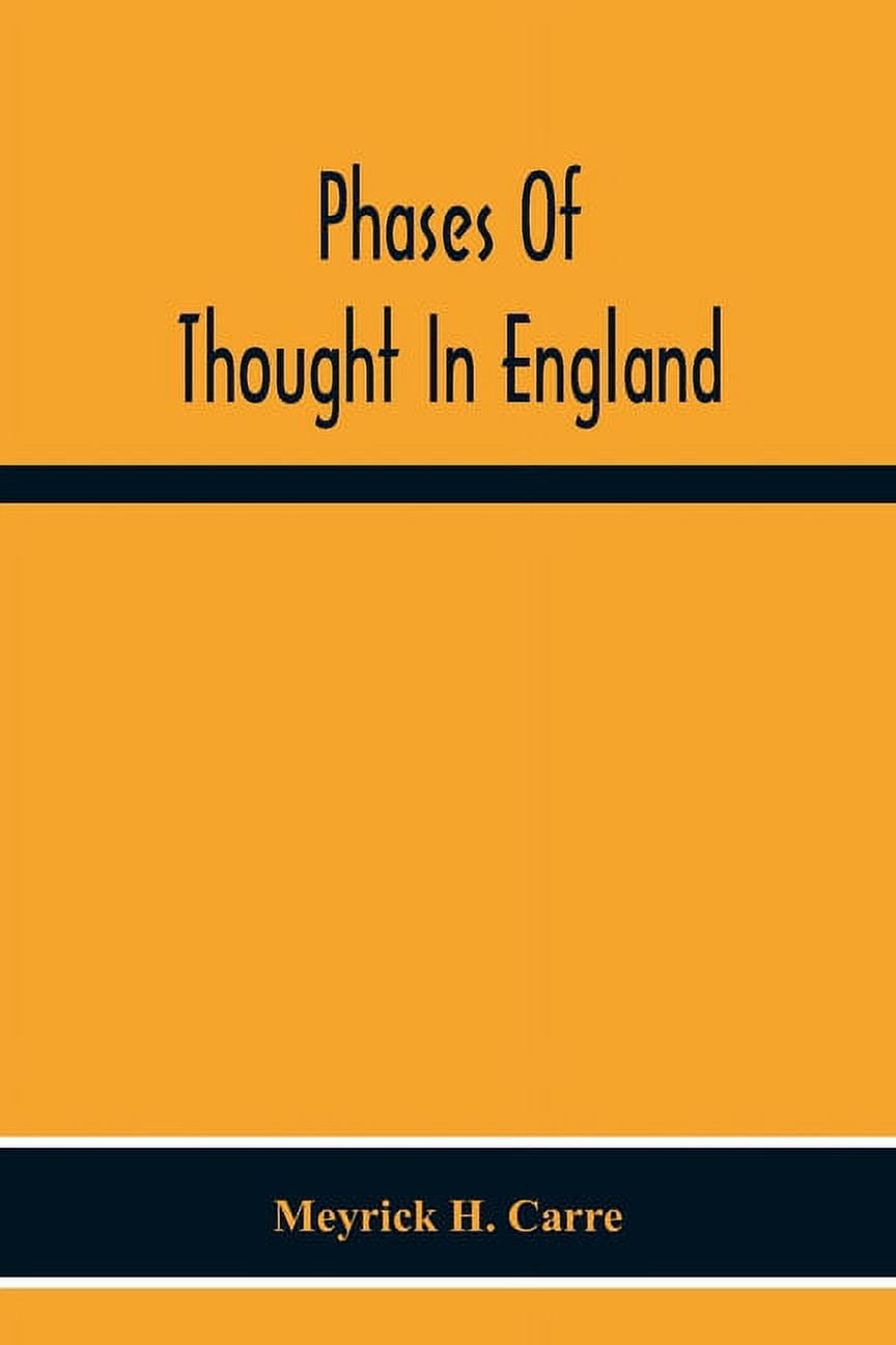 Phases Of Thought In England, (Paperback) - Walmart Business Supplies