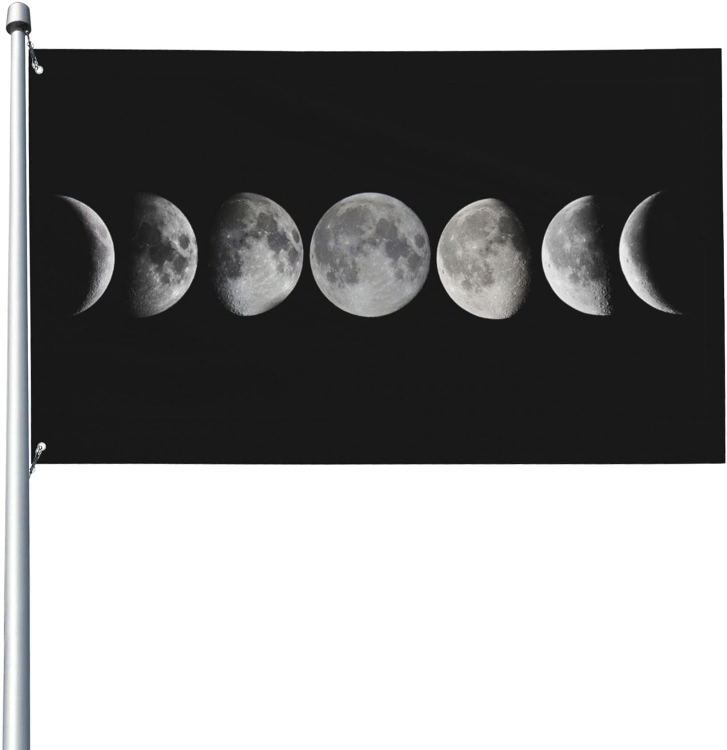 Phases of The Moon Flag Home Garden Flag Banner Breeze Banner Sign ...