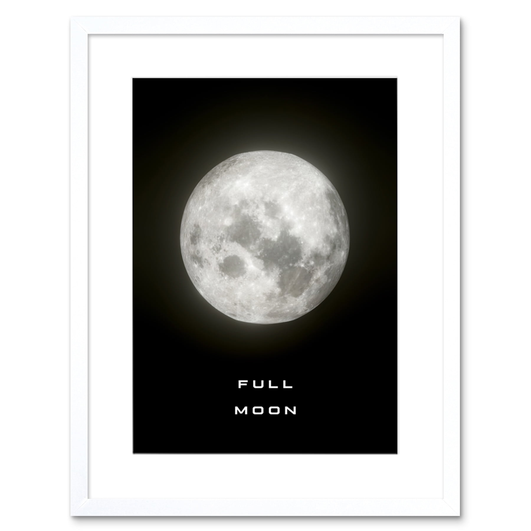 Phases of the Moon Astronomy Full Moon Lunar Space Poster Artwork ...