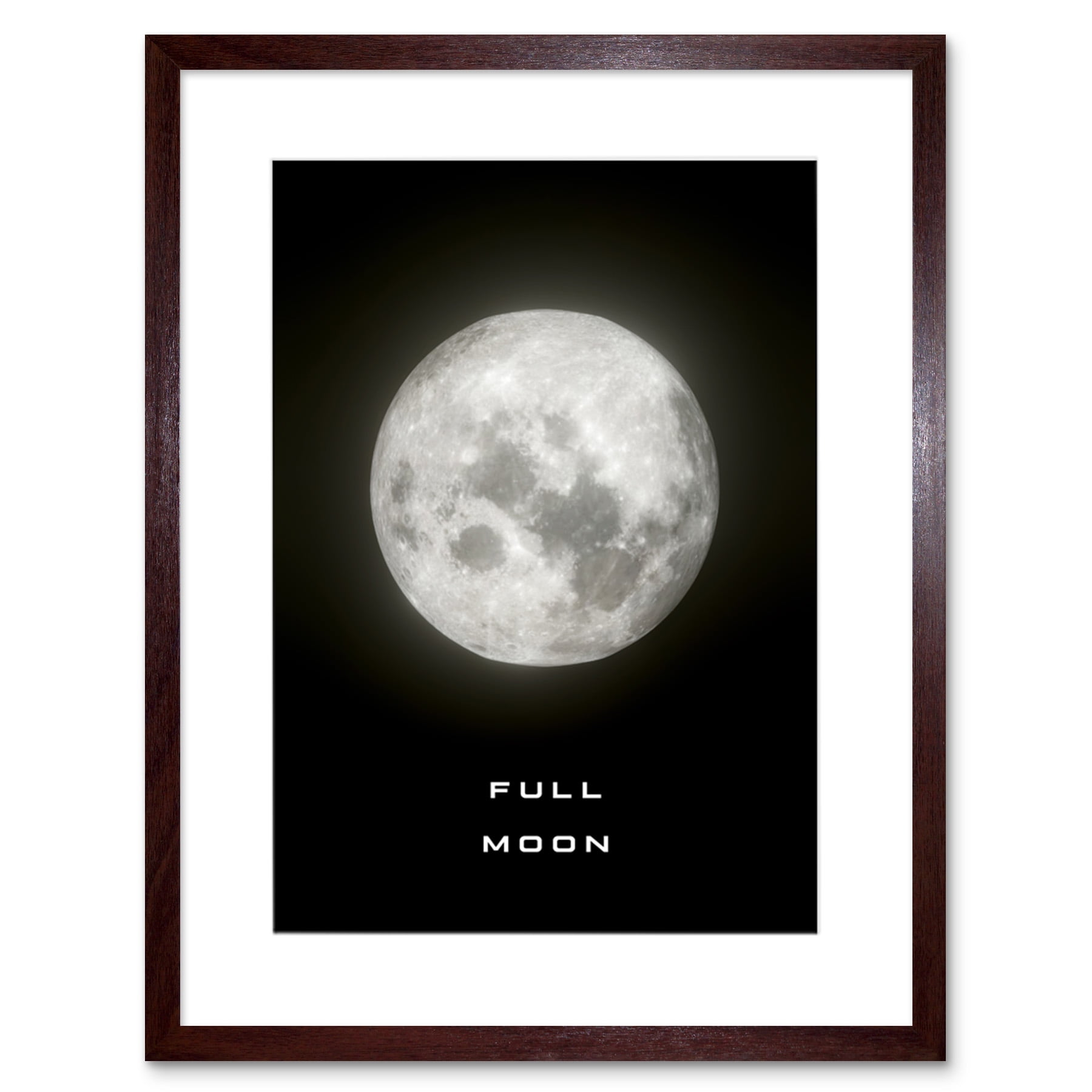 Phases of the Moon Astronomy Full Moon Lunar Space Poster Artwork ...