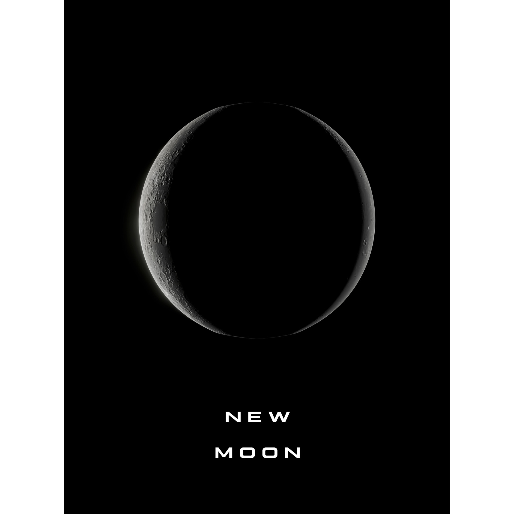 Phases of the Moon Astronomy New Moon Lunar Space Extra Large XL Wall ...