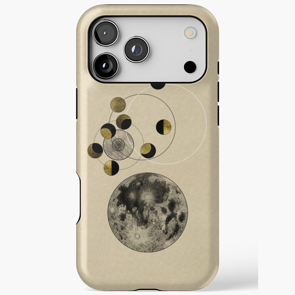Phases of the Moon Celestial Artistic Design Artwork Phone Case ...