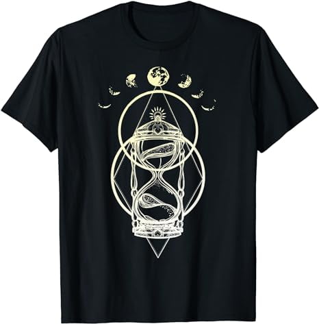 Phases of the Moon Shirt Tattoo Style, Hourglass T-Shirt - Walmart.com