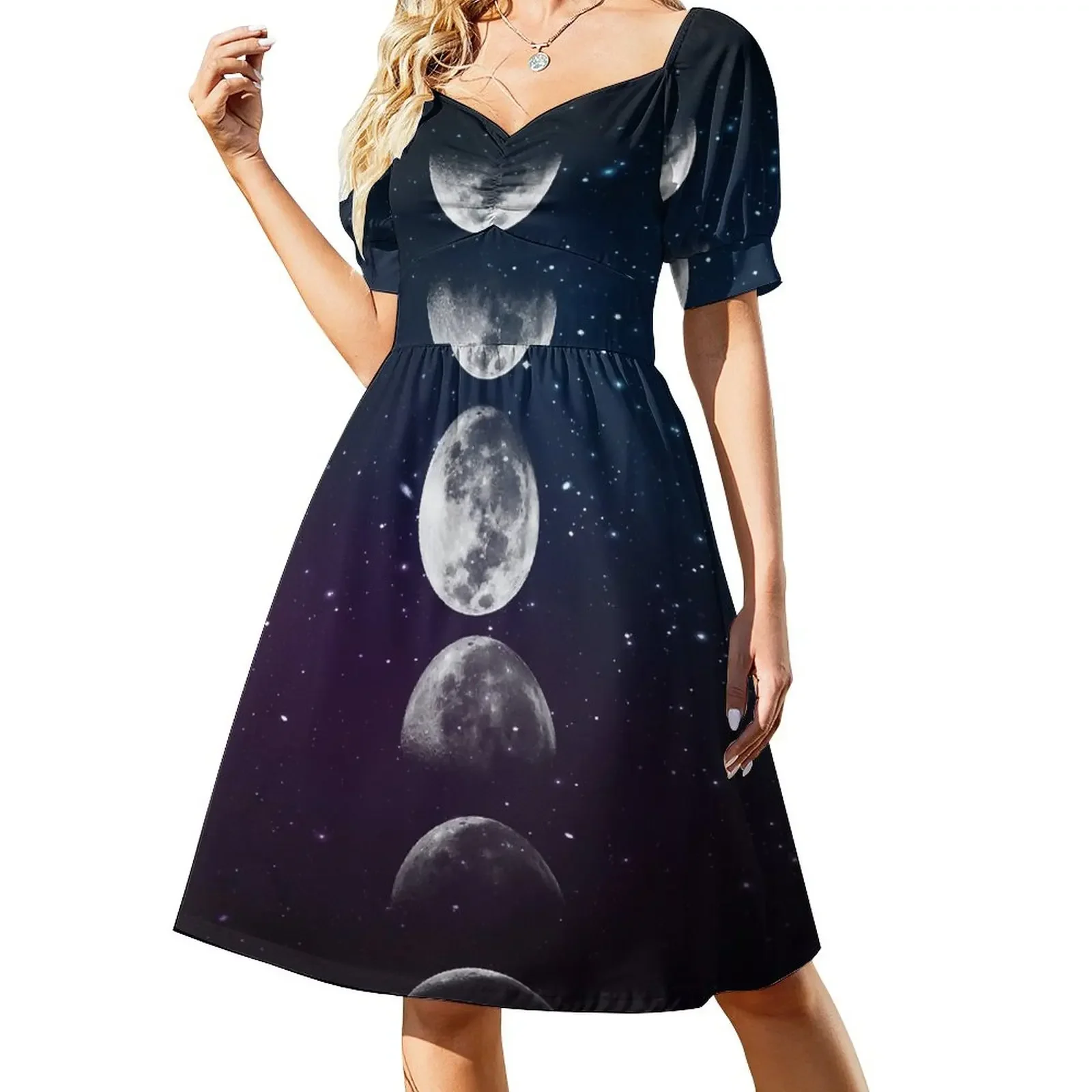 Phases of the Moon Sleeveless Dress Evening gown dresses ladies 2025 ...