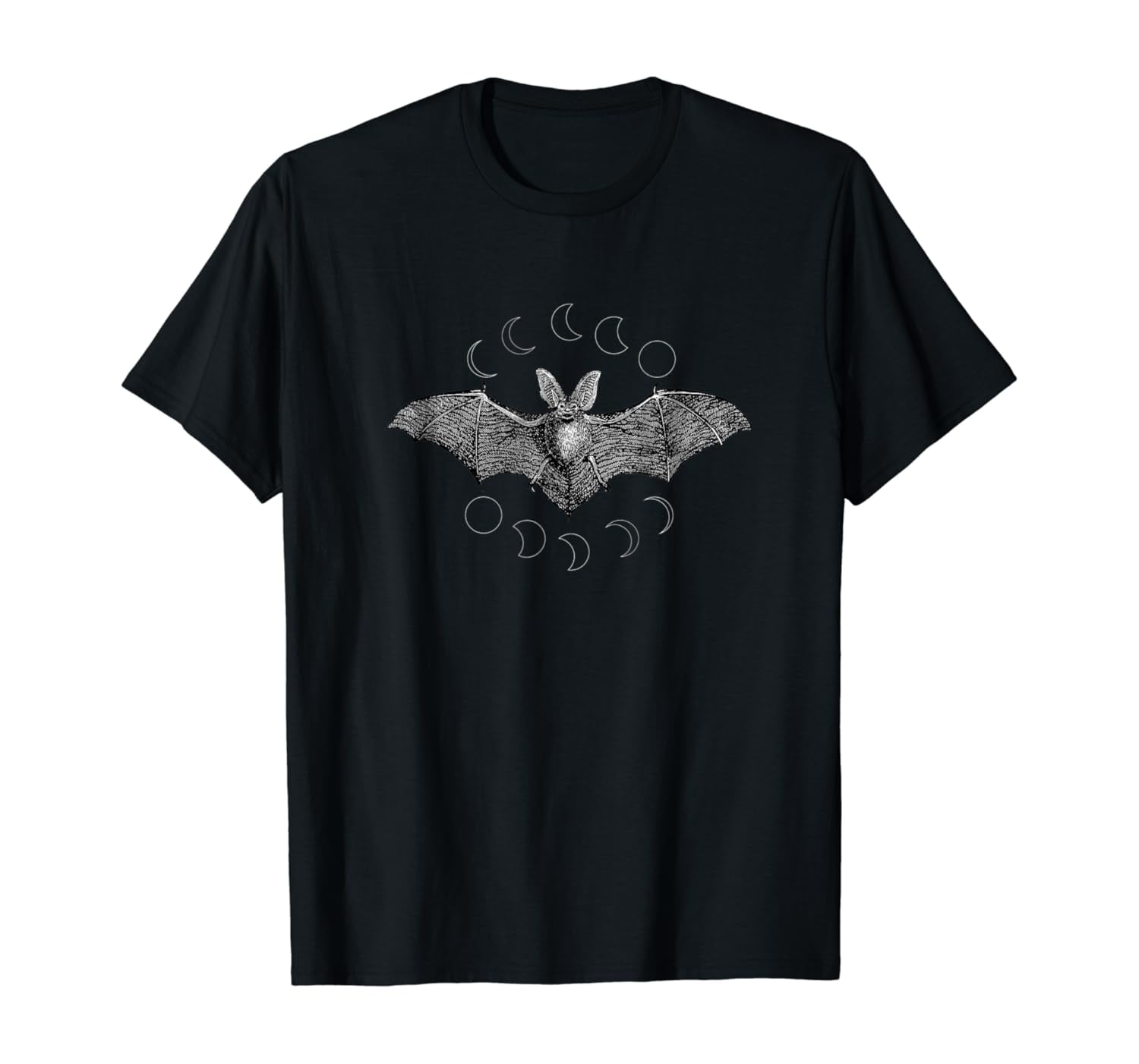 Phases of the Moon Vampire Bat Goth Lunar Witch Wicca Witchy T-Shirt - Walmart.com