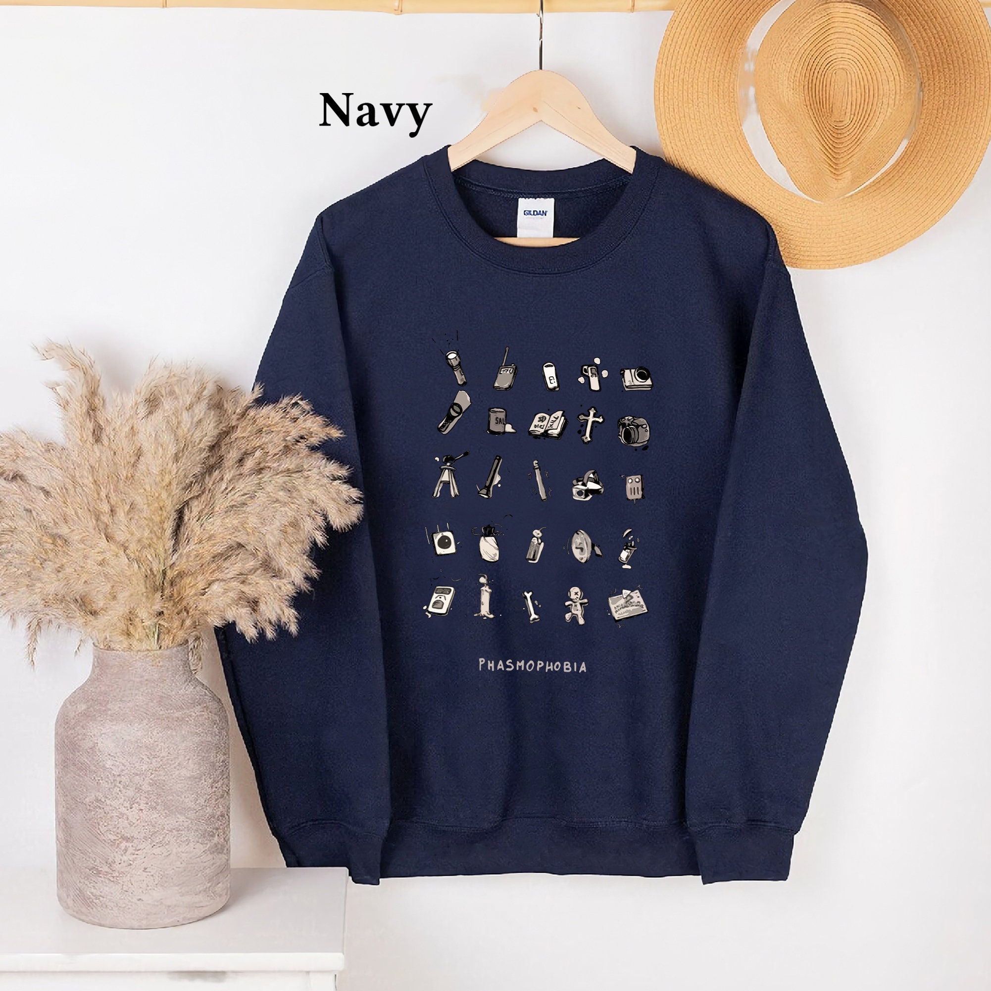 Phasmophobia Items Shirt,Sweater hoodie, The Sanity Pills, Video Game ...