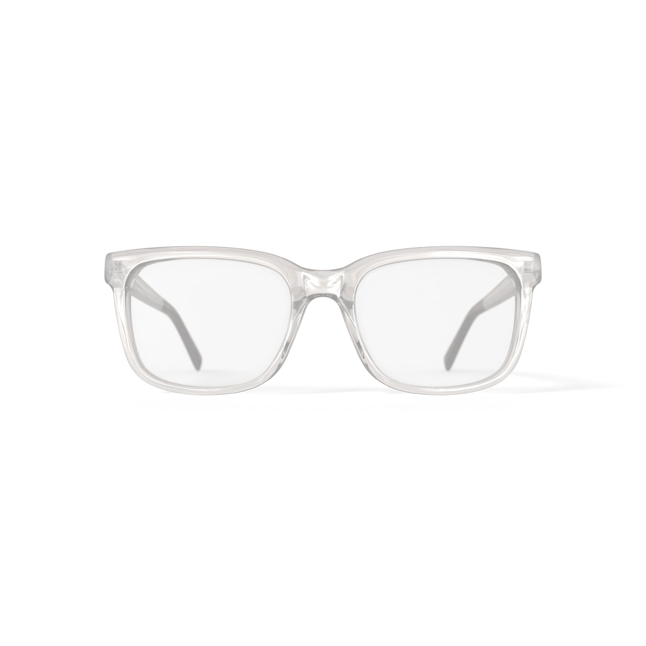 Phat Farm Men’s HV725 Square Prescription Eyeglasses with Case, Crystal ...